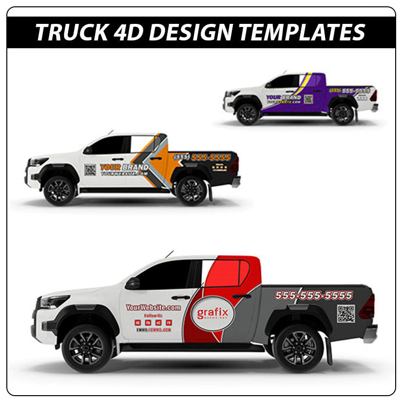 Truck 4D Design Templates (PSD Files) – Grafix Depot